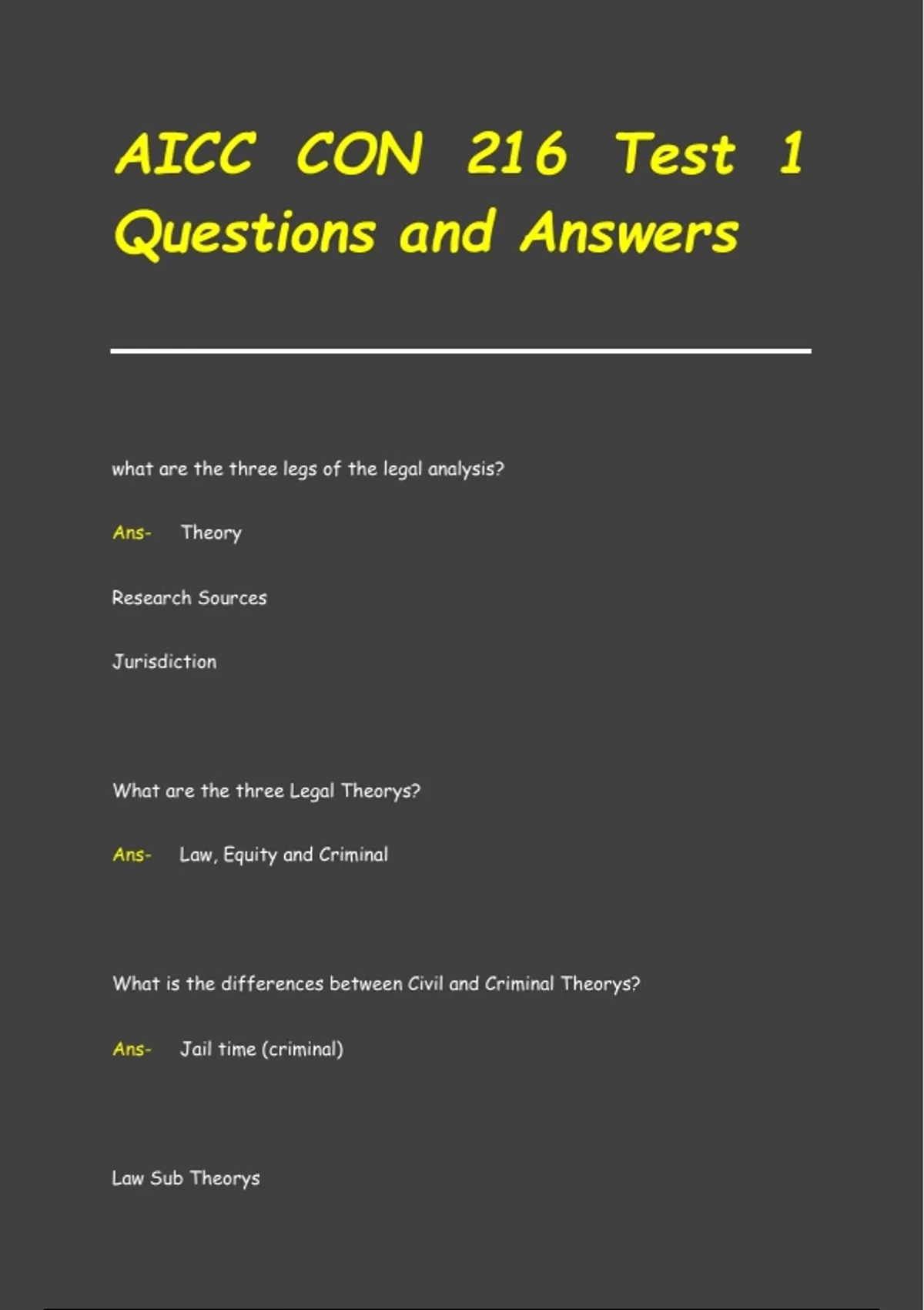 AICC CON 216 Hotness Questions and Answers - Stuvia US