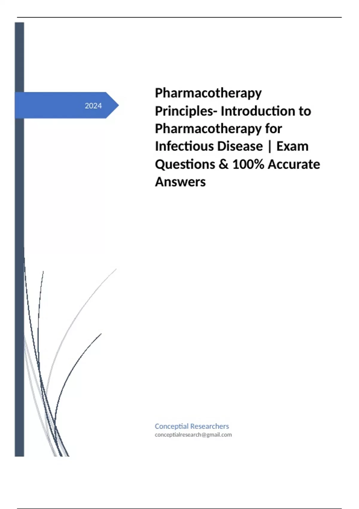 Pharmacotherapy Principles- Introduction to Pharmacotherapy for ...