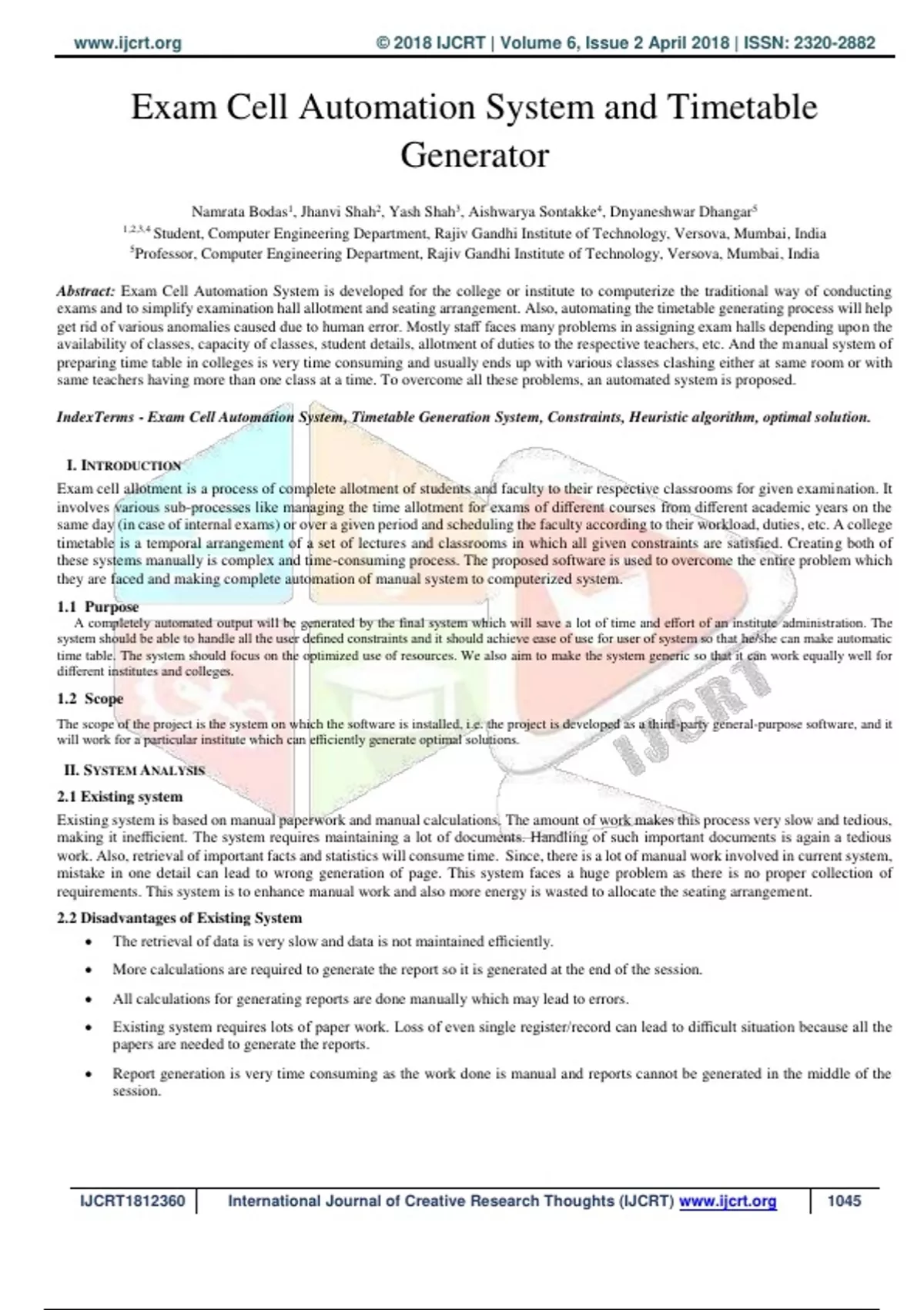 Exam Cell Automation System and Timetable Generator - Cell Automation ...