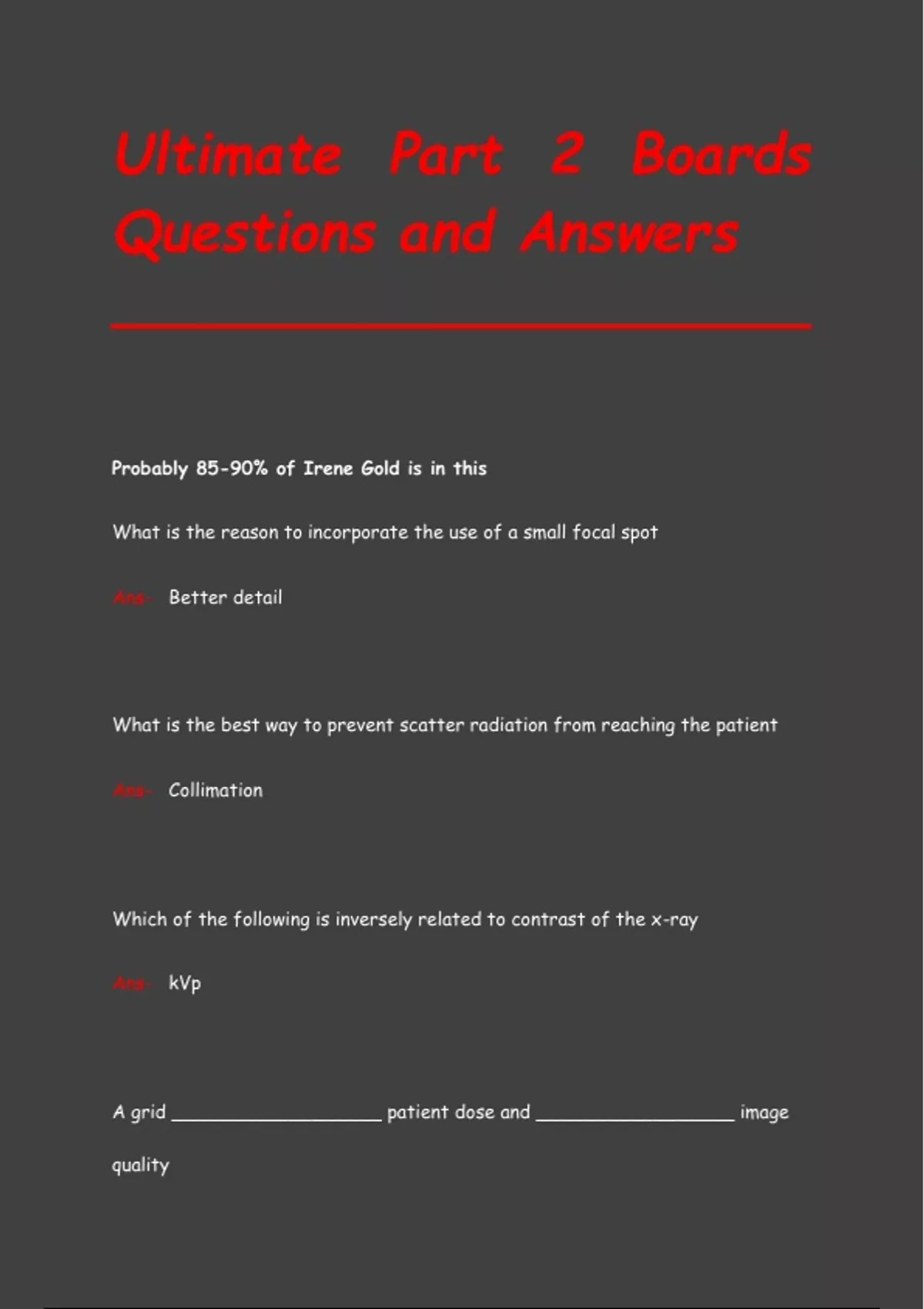 Ultimate Part 2 Boards Questions and Answers - Ultimate Part 2 Boards ...