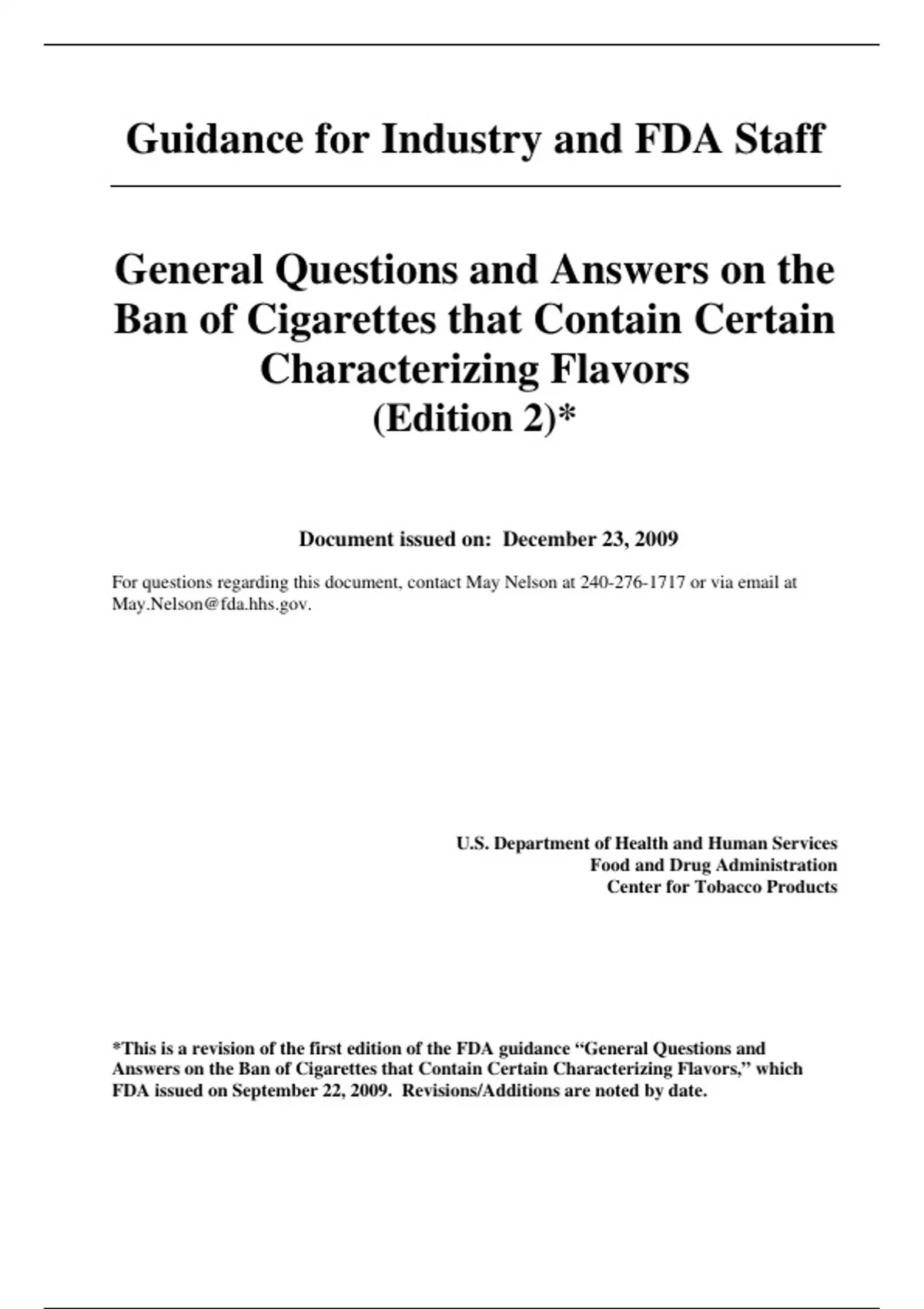 Guidance for Industry and FDA Staff - Industry and FDA Staff - Stuvia US