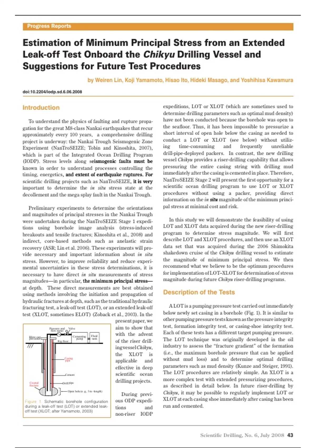 Estimation of Minimum Principal Stress from an Extended Leak-off Test ...