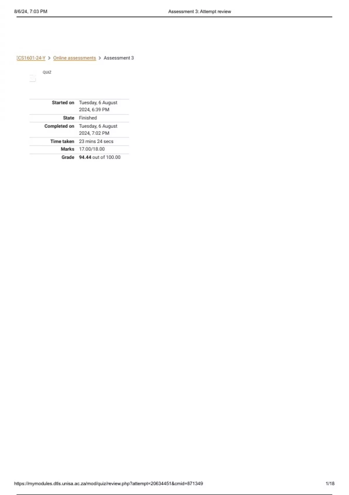 Ecs1601 Assignment 3 2024 - Economics IB - Stuvia SA