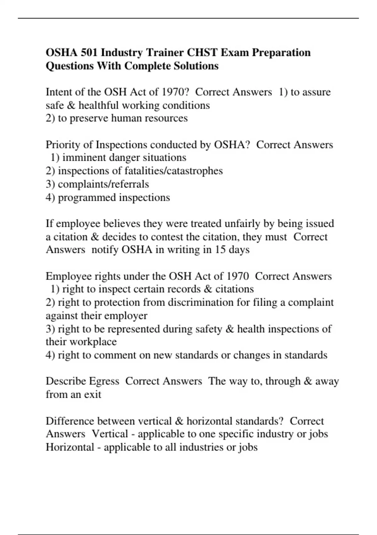 CHST- CONSTRUCTION HEALTH SAFETY TECHNICIAN TESTS COMPILATION BUNDLE ...