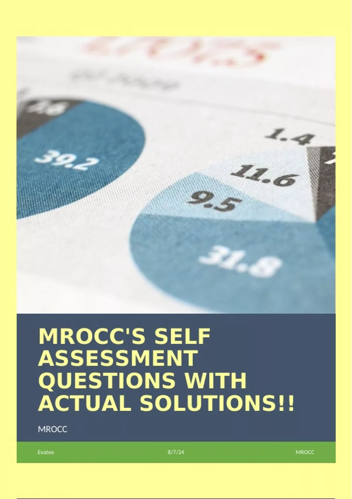 MROCC'S SELF ASSESSMENT QUESTIONS WITH ACTUAL SOLUTIONS!! - MROCC ...