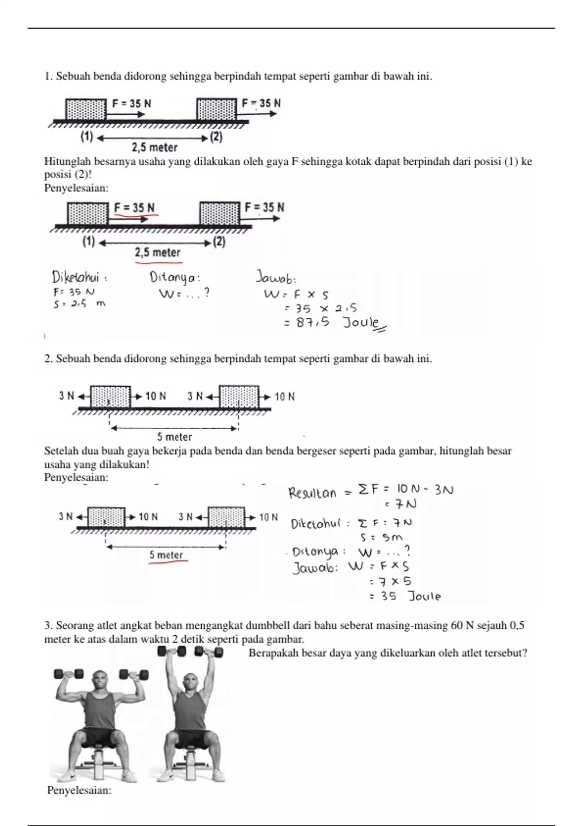 Summary Latihan Soal Energi dan Pembahasannya - Science - Stuvia US