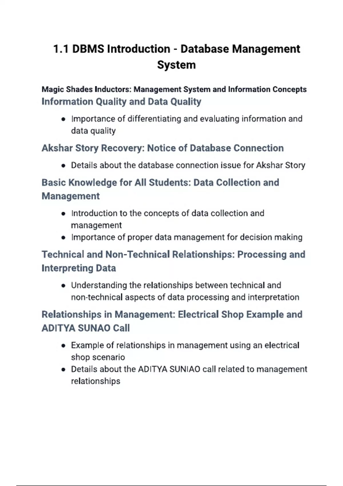 Simple components of database management system - DATA BASE MANAGEMENT SYSTEM - Stuvia US