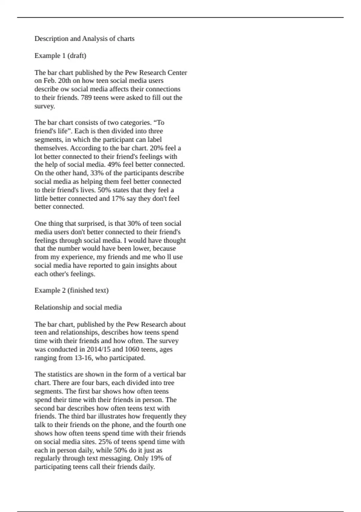 English: Muster-Beschreibung und Analyse von Graphiken/Diagrammen ...