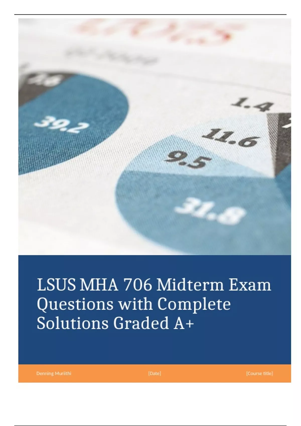 LSUS MHA 706 Midterm Exam Questions with Complete Solutions Graded A+ ...