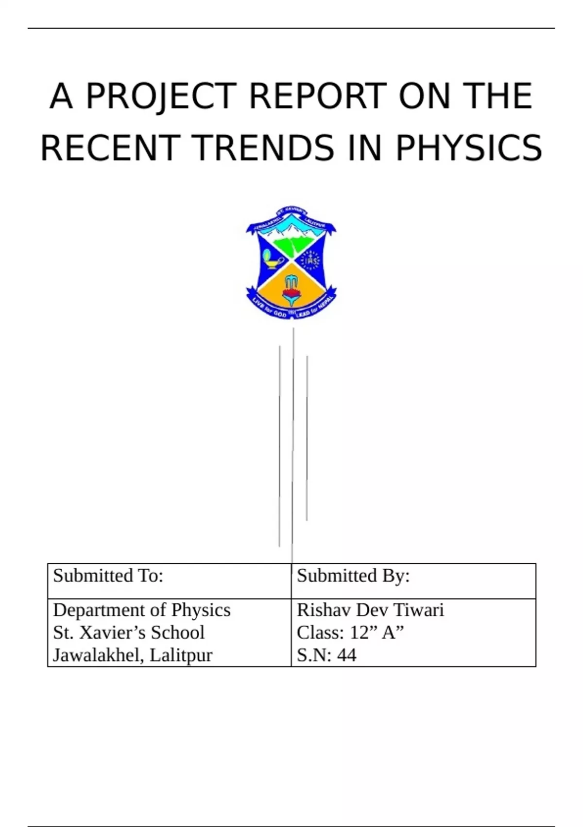 Summary Physics project - Physics - Stuvia US