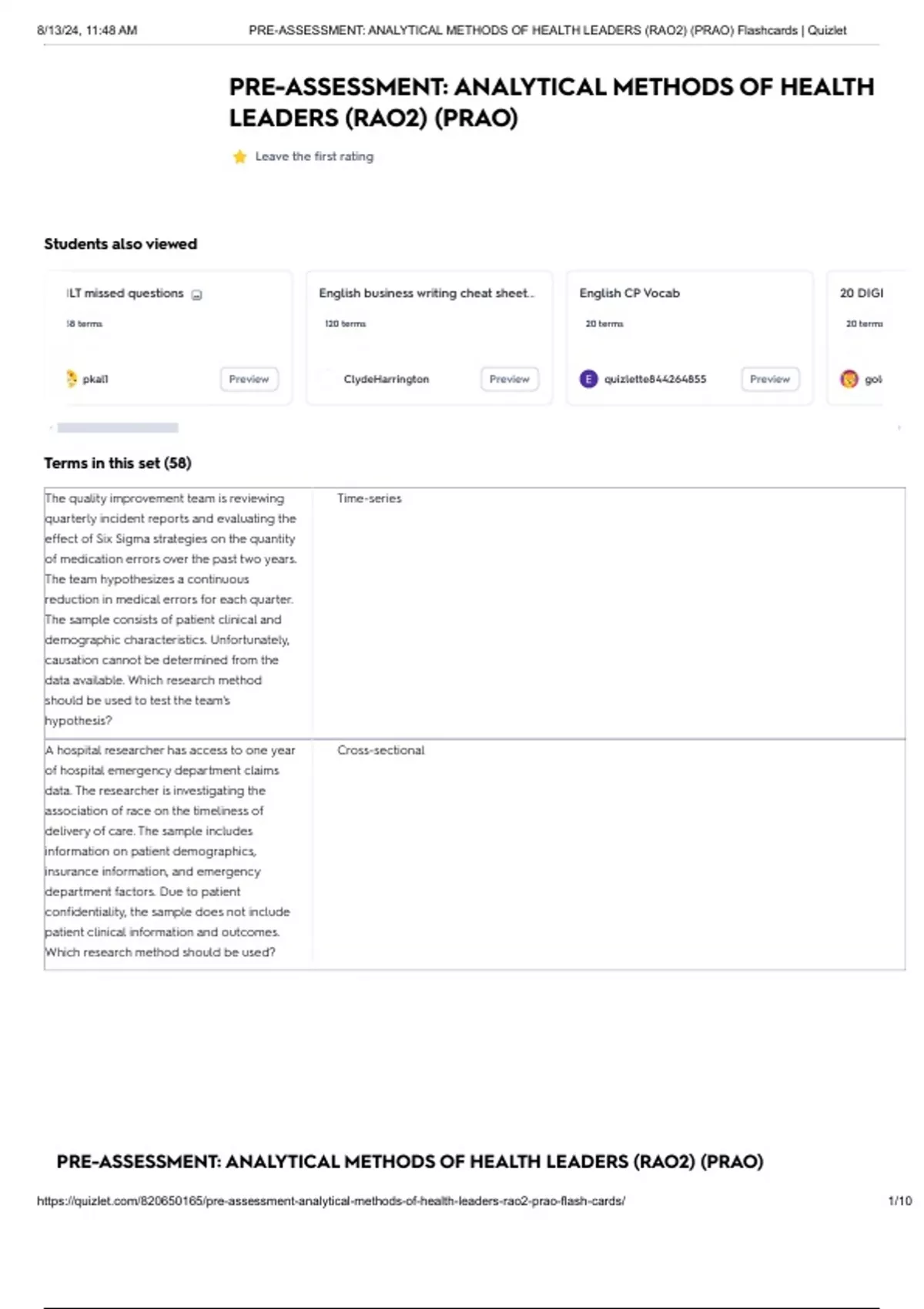 PRE-ASSESSMENT_ ANALYTICAL METHODS OF HEALTH LEADERS (RAO2) (PRAO ...