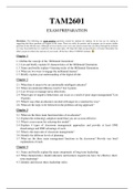 TAM2601 EXAM PREP QUESTIONS - TAM2601 - Teacher as manager (TAM2601 ...