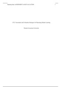 Summary C921 Assessment and Evaluation revision.docx C921 Assessment ...