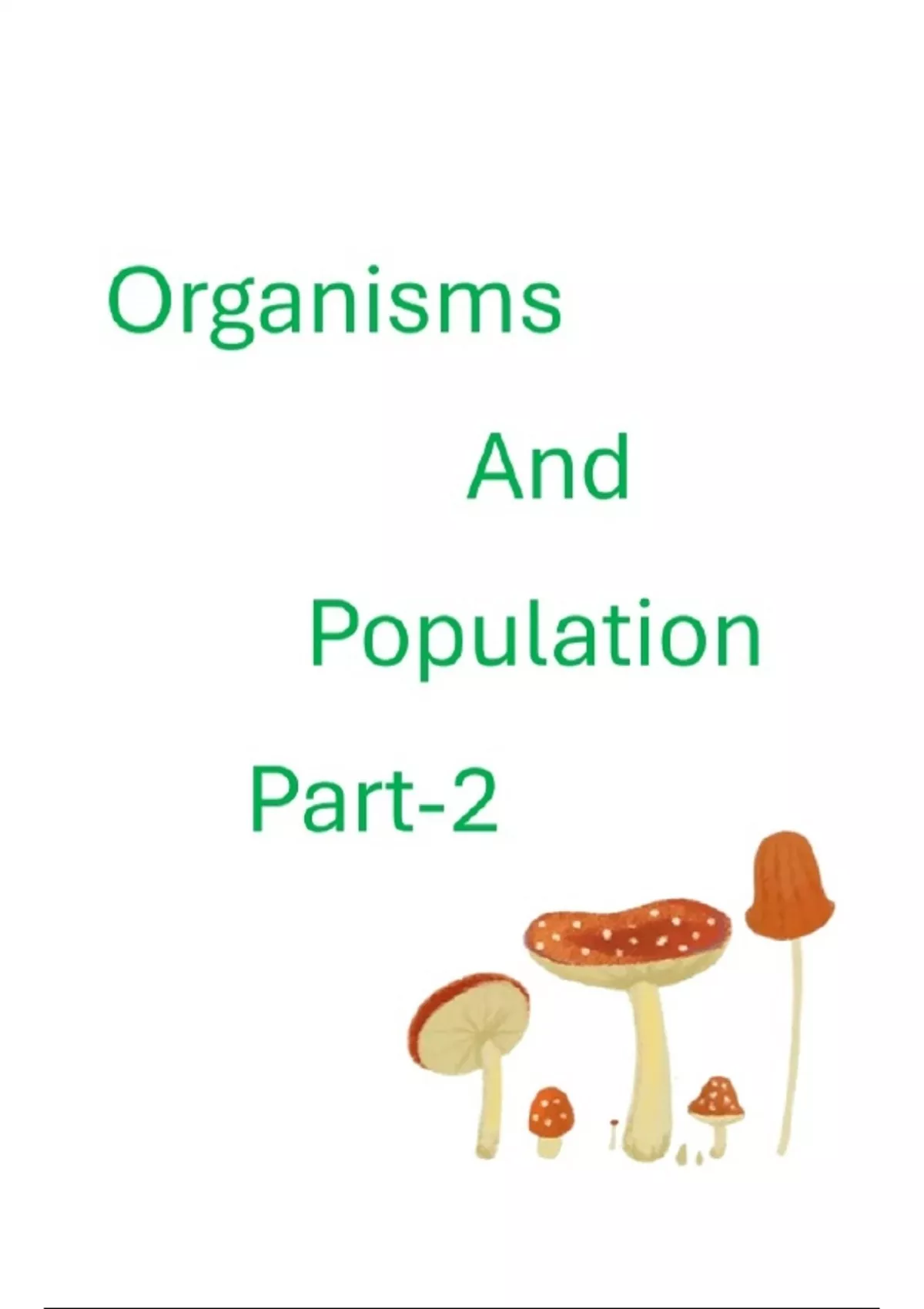 Organism and Population Part 2 Class 12th Biology NCERT NEET Notes ...