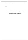 Summary C200 Task 1 ex.docx C200 DCM Task 1: Personal Leadership ...