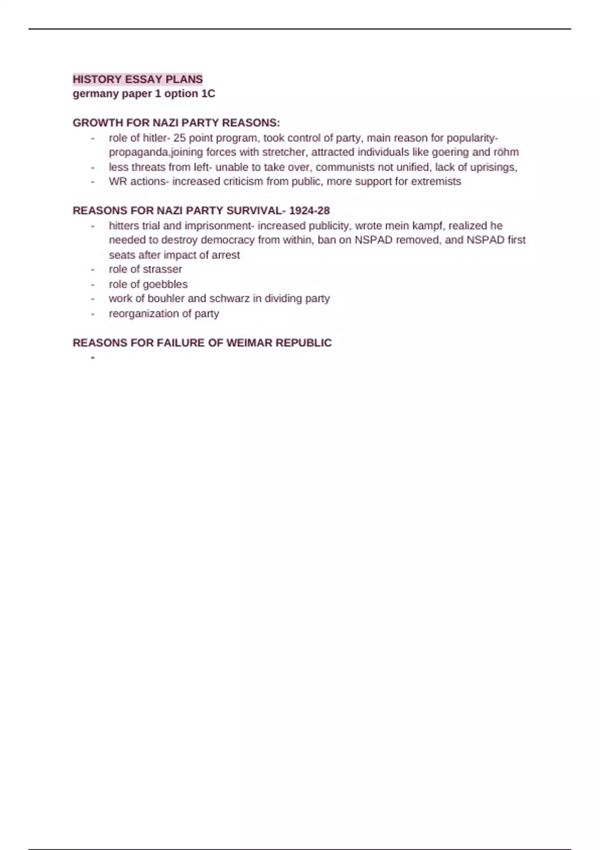Edexcel international A level history option 1c - History - Stuvia US