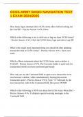 GCSS-ARMY BASIC NAVIGATION TEST 1 EXAM 2024/2025 - GCSS-ARMY BASIC ...