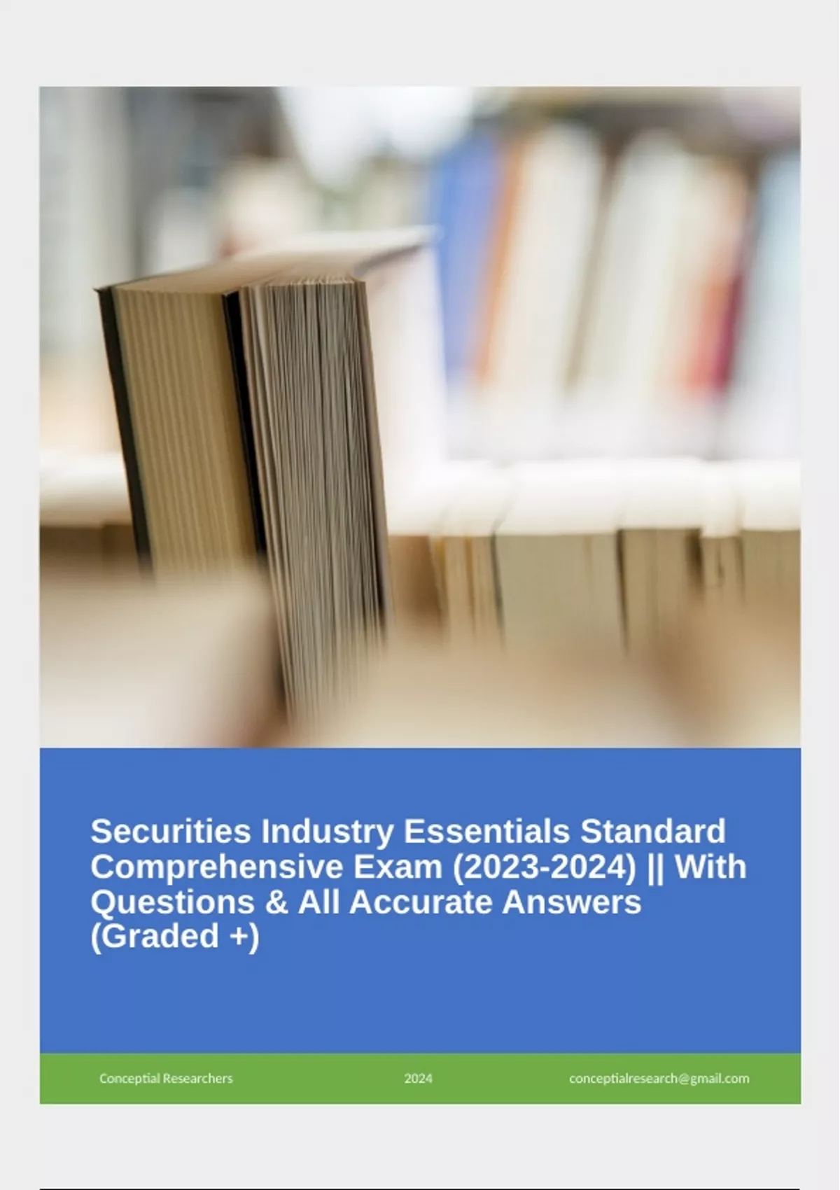 Securities Industry Essentials Standard Comprehensive Exam () || With ...