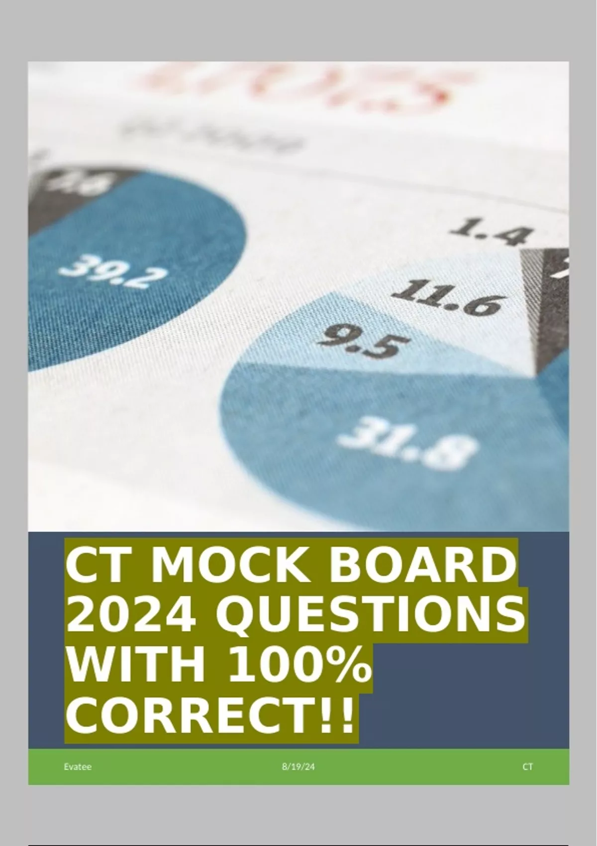 CT MOCK BOARD 2024 QUESTIONS WITH 100% CORRECT!! - CT MOCK BOARD ...