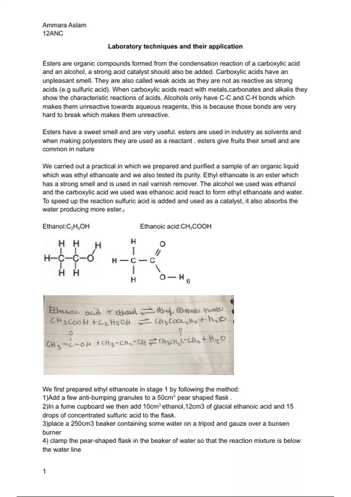 4B - Laboratory techniques and their application DISTINCTION - Unit 4 ...