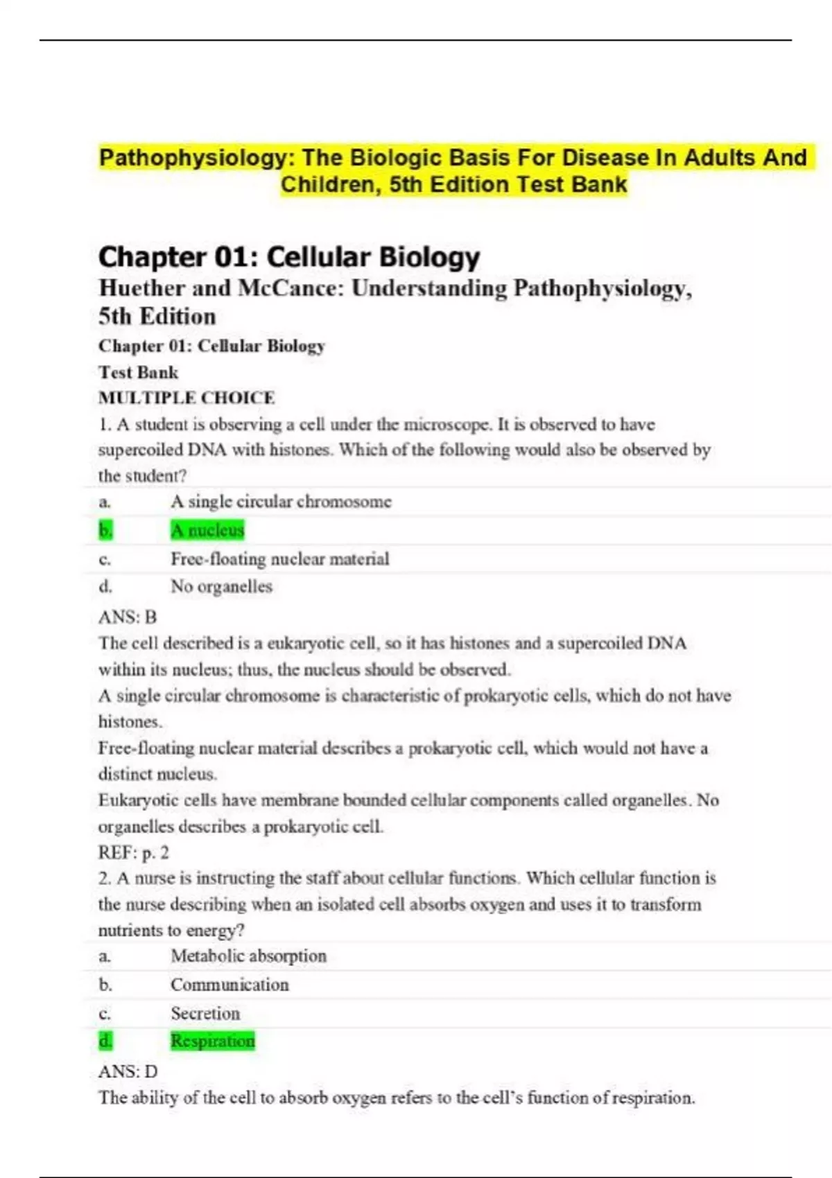 Huether and McCance: Understanding Pathophysiology, 5th Edition ...