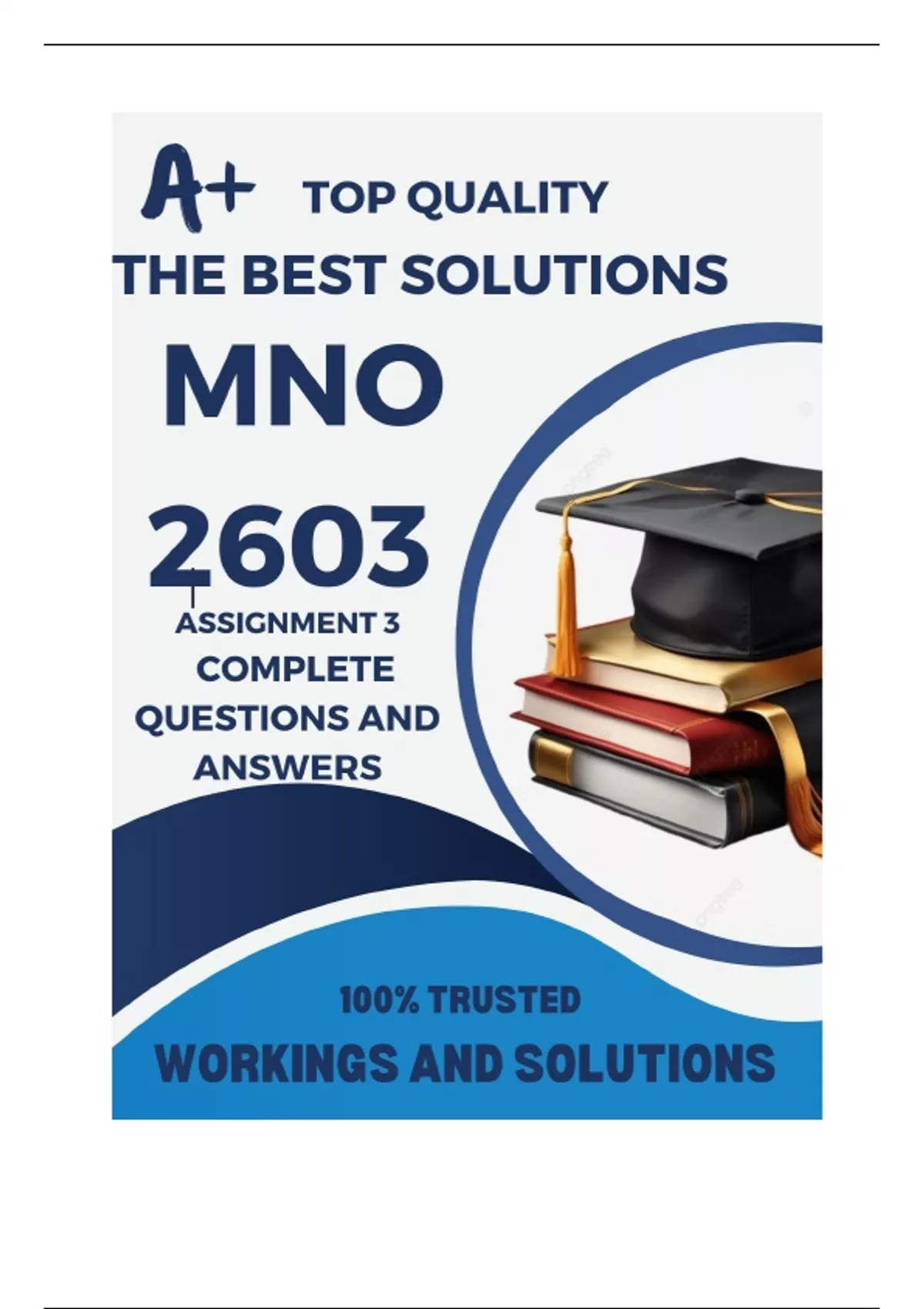 MNO2603 Assignment 3 (COMPLETE ANSWERS) Semester 2 2024 - DUE 10 ...