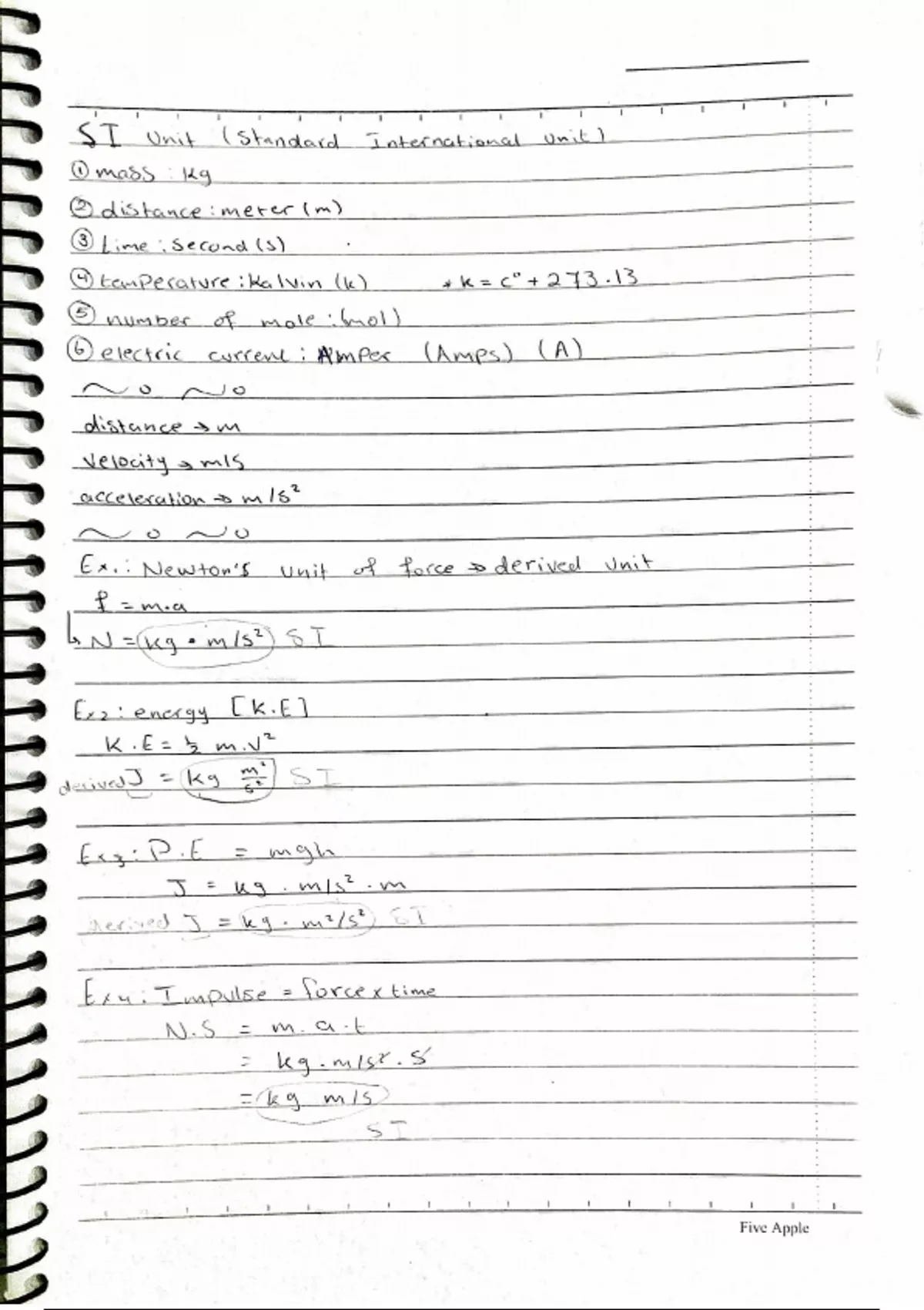 AP Physics 1 Class Notes with Integrated Practice Questions & Solutions ...