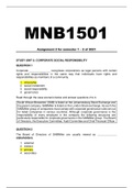 MNB1501 Assignment 2 for semester 1 & 2 of 2021 - MNB 1501-Business ...