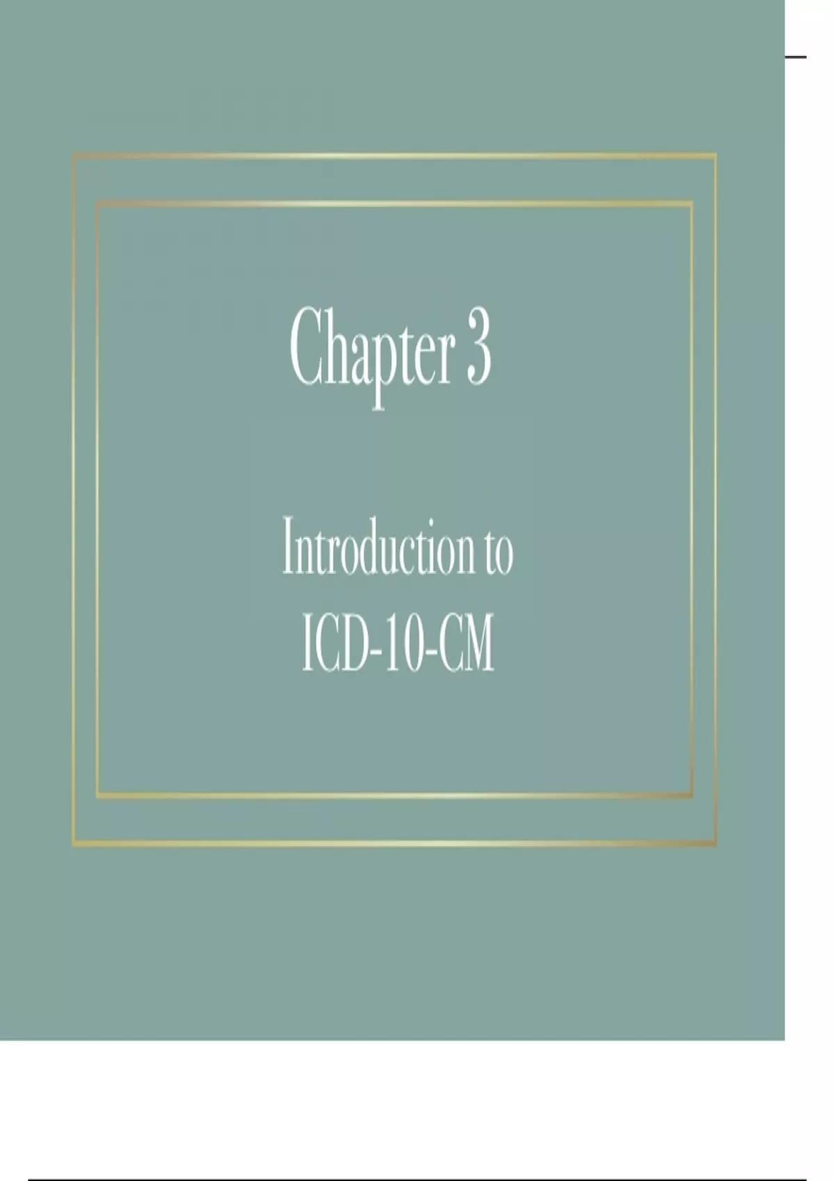 2024 AAPC CPC CH 3: Introduction to ICD-10-CM - 2024 AAPC CPC - Stuvia US