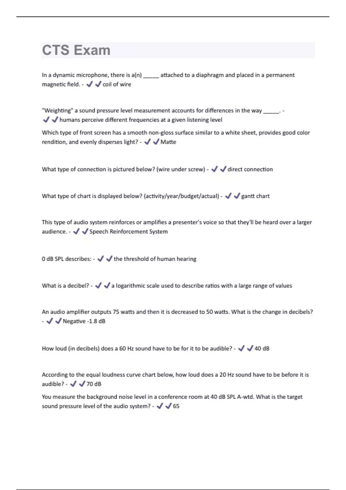 CTS Exam Questions and Answers well Explained Latest 2024/2025 Update ...