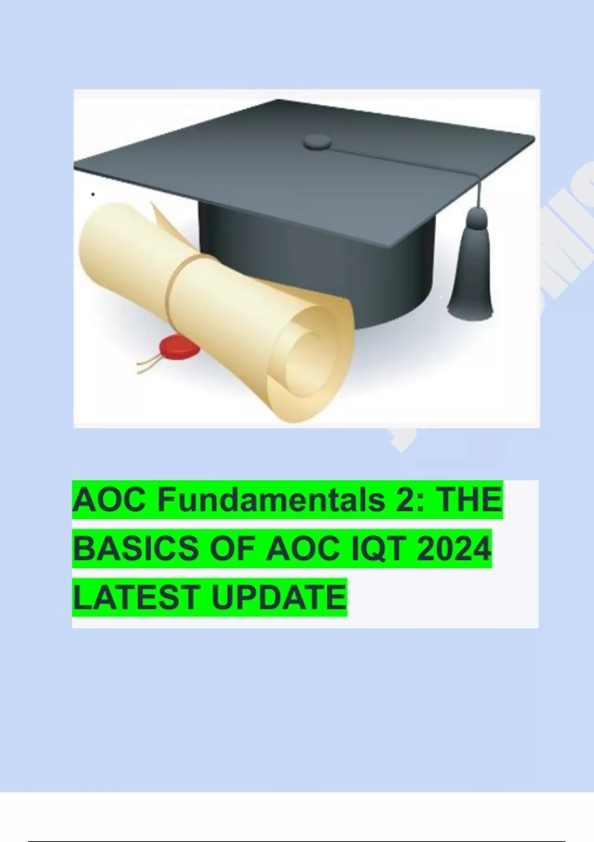 AOC Fundamentals 2: THE BASICS OF AOC IQT 2024 LATEST UPDATE - AOC IQT ...