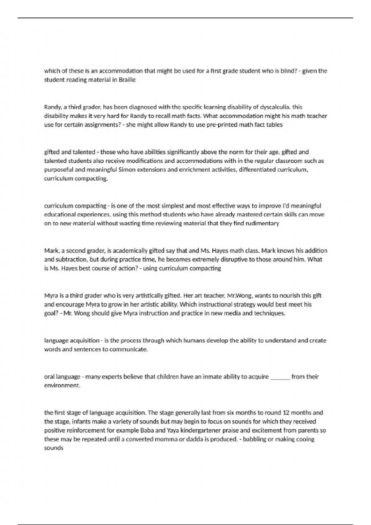 CEOE EARLY CHILDHOOD EDUCATION 105 OSAT PRACTICE TEST QUESTIONS WITH ...