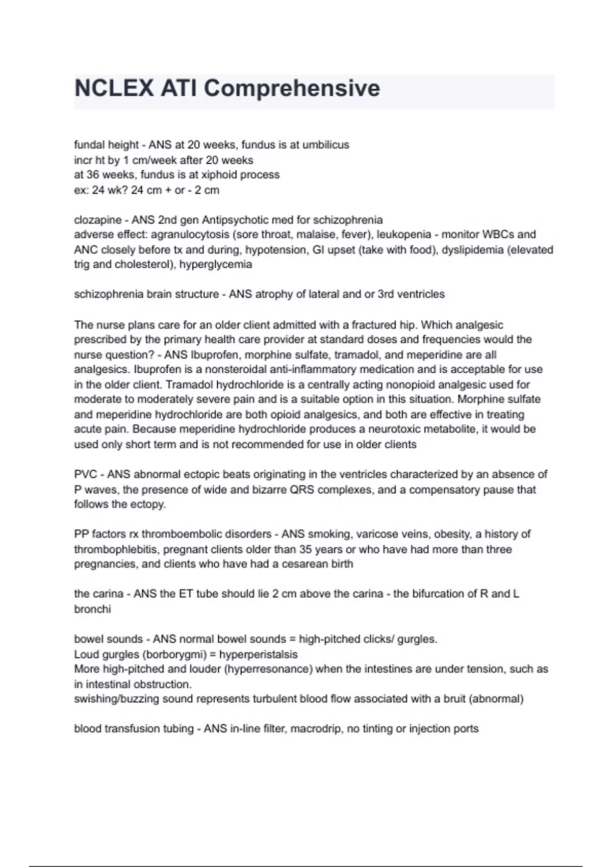 NCLEX ATI Comprehensive Exam 2024/2025 Questions With Completed ...