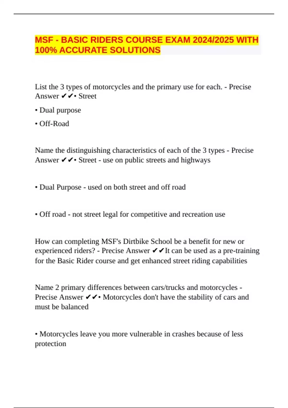 BRC2 EXAM 2024/2025 WITH 100% ACCURATE SOLUTIONS - BRC2 - Stuvia US