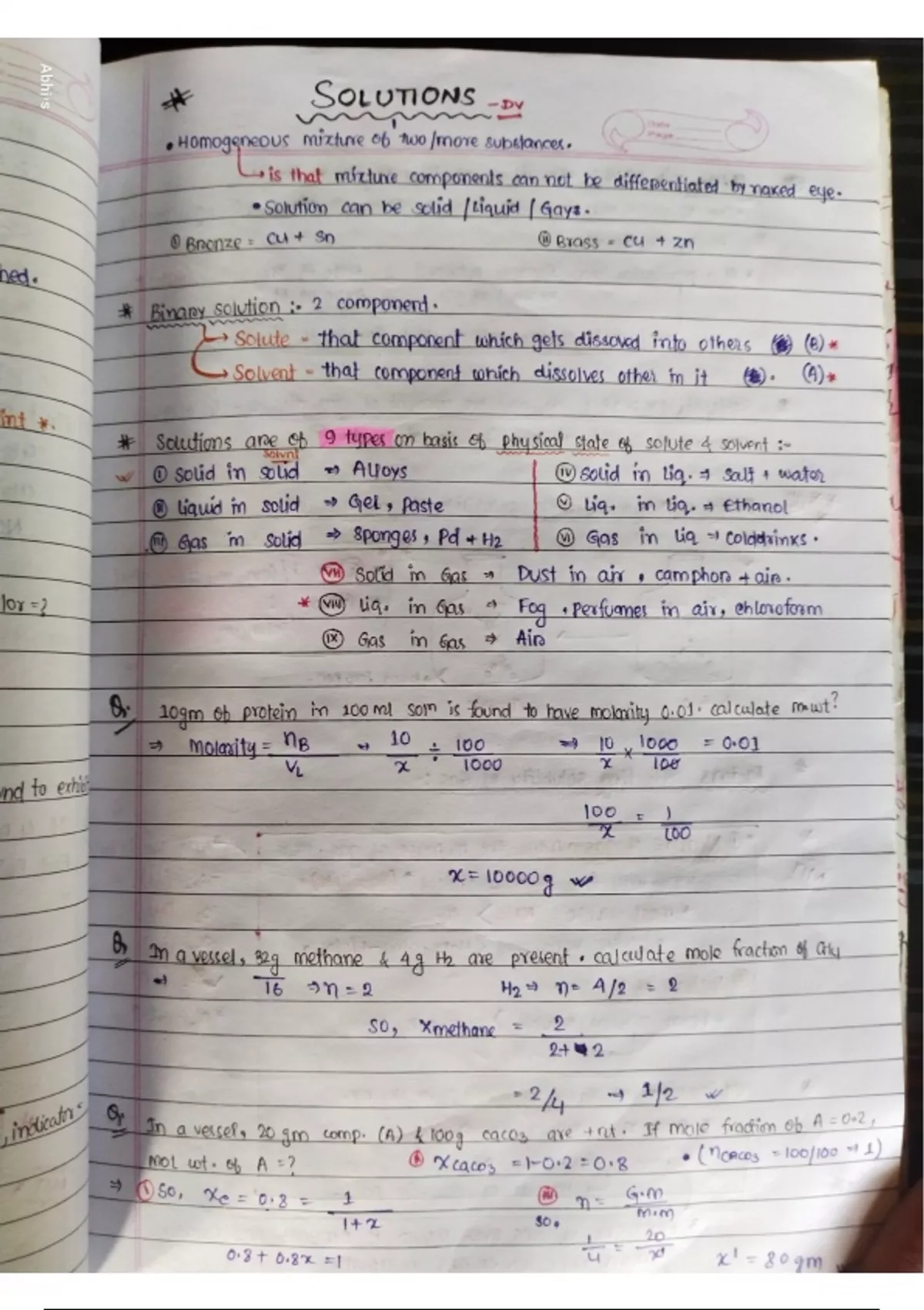 Cbse class 12th chemistry Notes (Solution) - NEET - Stuvia US