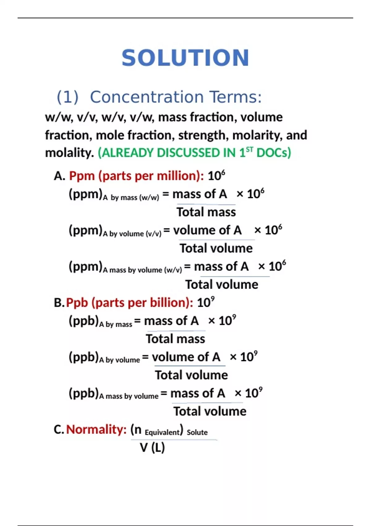 Solutions|chemistry 2| short notes for NEET 2024-25| Summary notes for ...