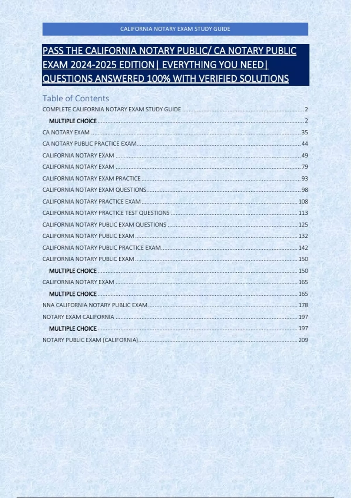 PASS THE CALIFORNIA NOTARY PUBLIC/ CA NOTARY PUBLIC EXAM EDITION ...