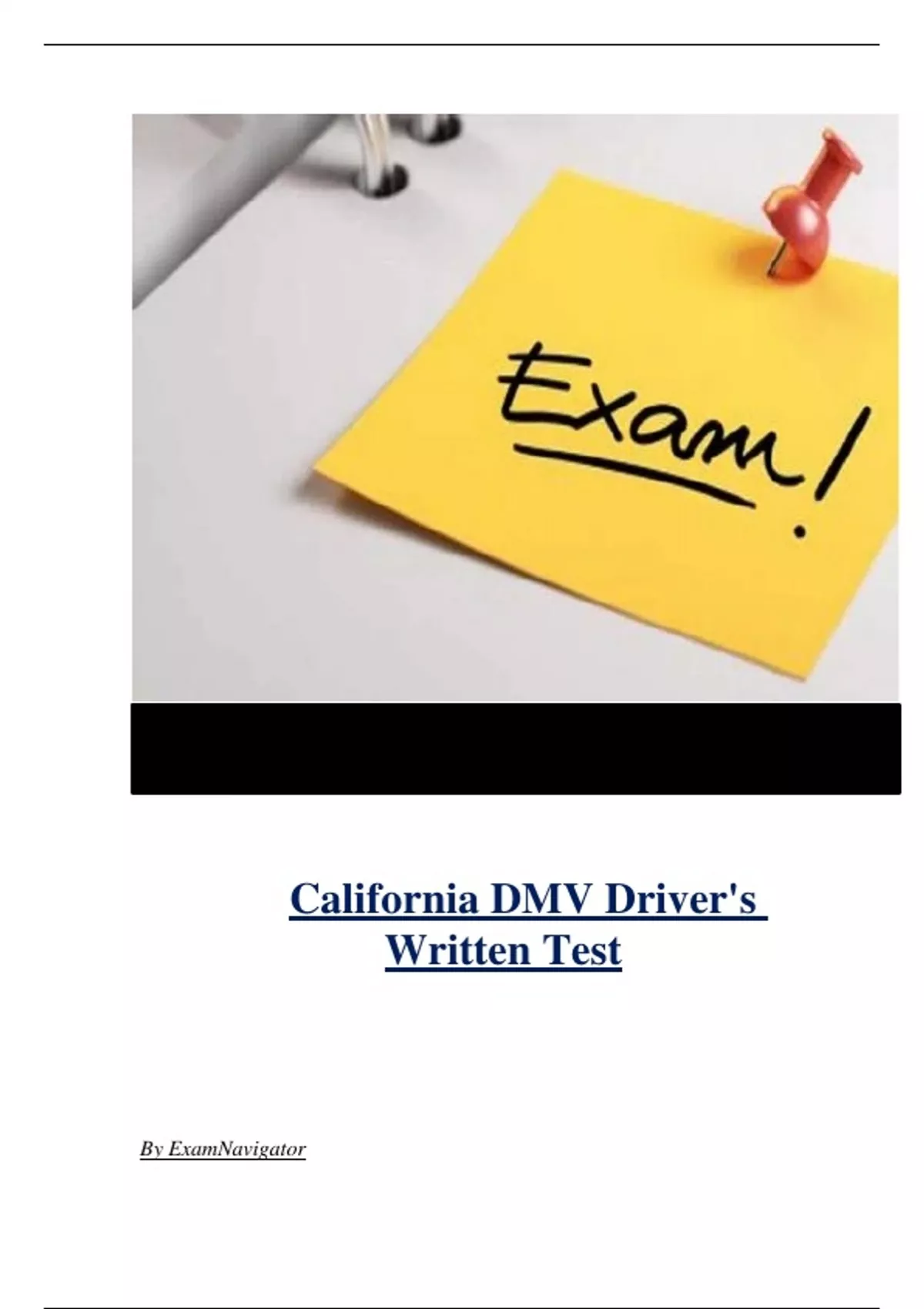 California DMV Driver's Written Test ( Latest 2024 / 2025 ) Actual ...