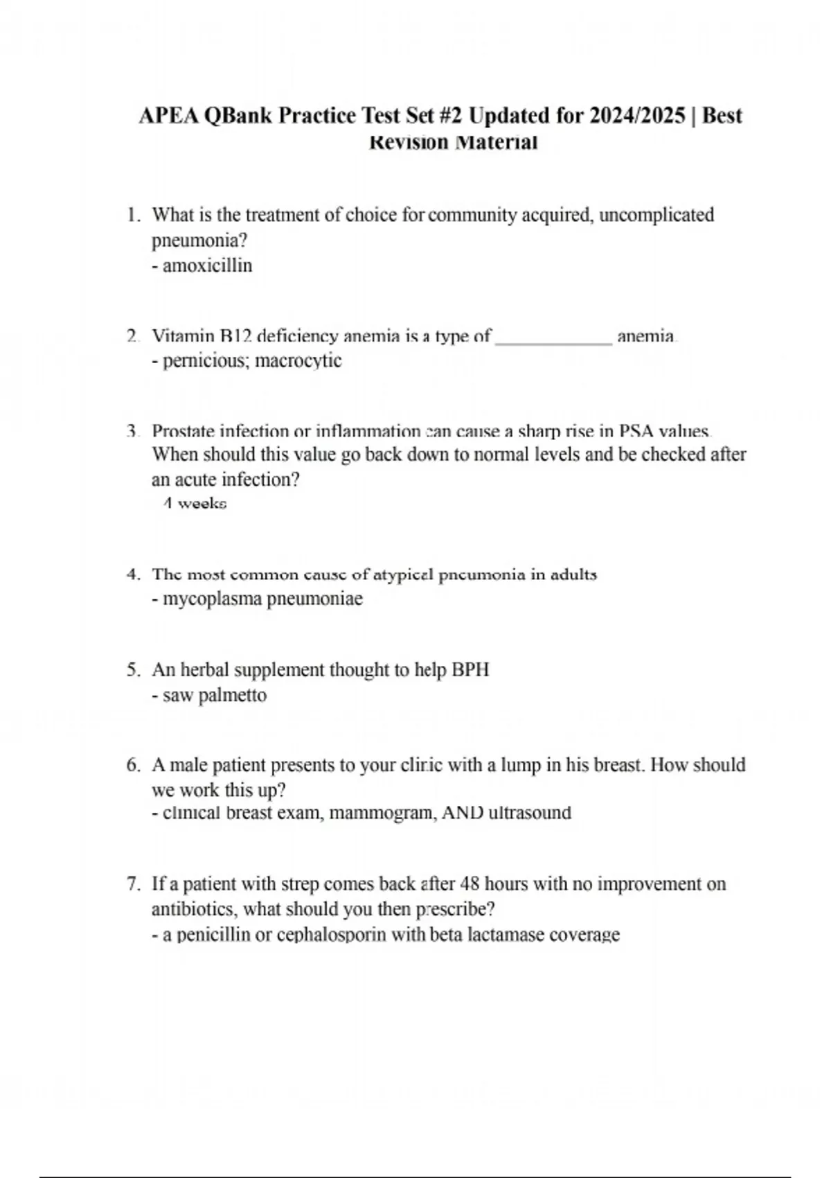 APEA QBank Practice Test Set #2 Updated for 2024/2025 | Best Revision ...