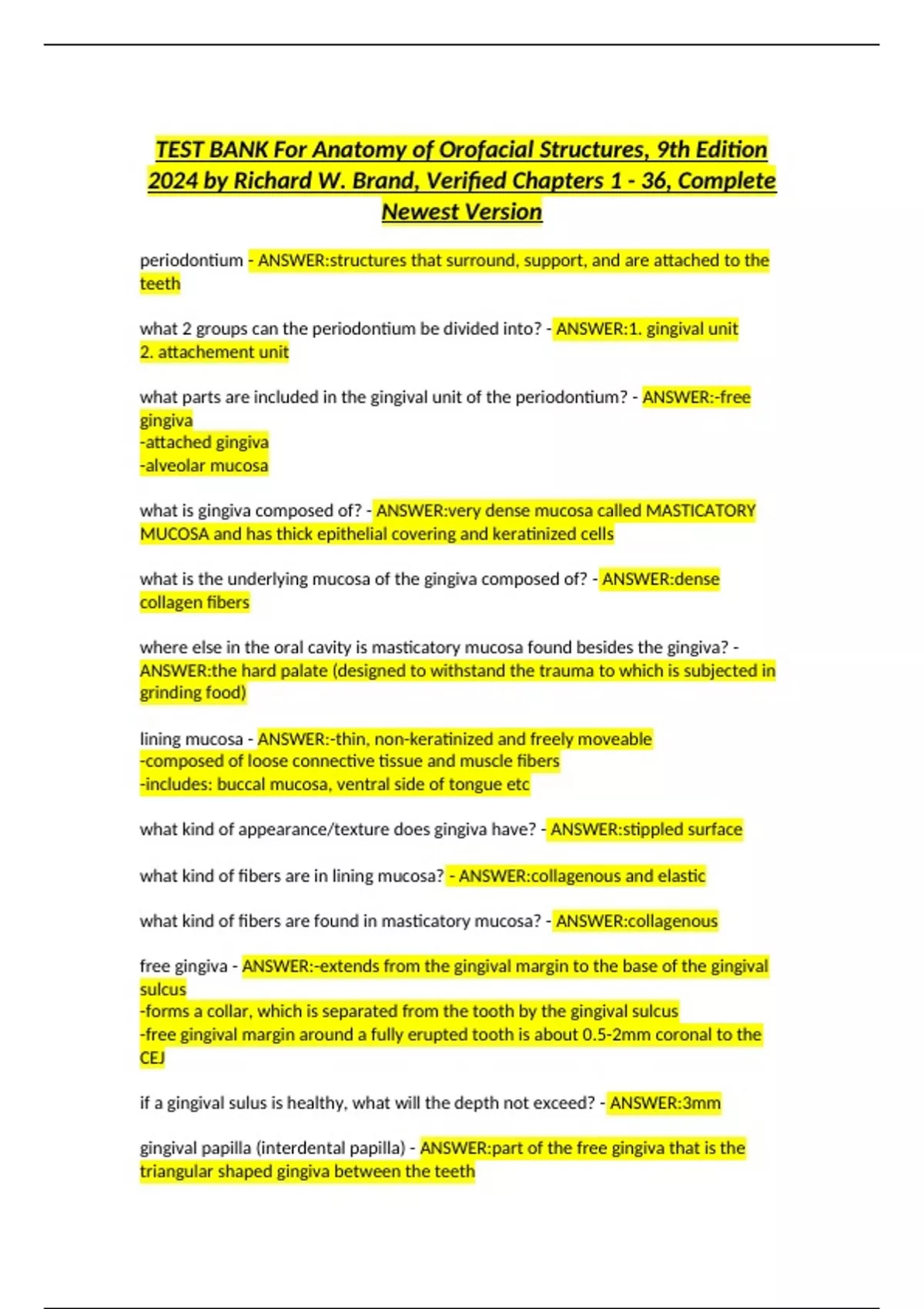 Anatomy of Orofacial Structures, 9th Edition 2024 by Richard W. Brand ...