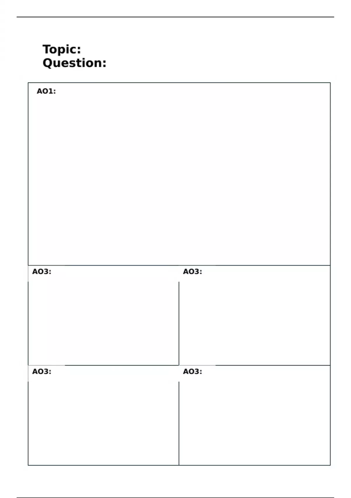 16 Marker Template Plan - 16 Marker Planning - Stuvia UK