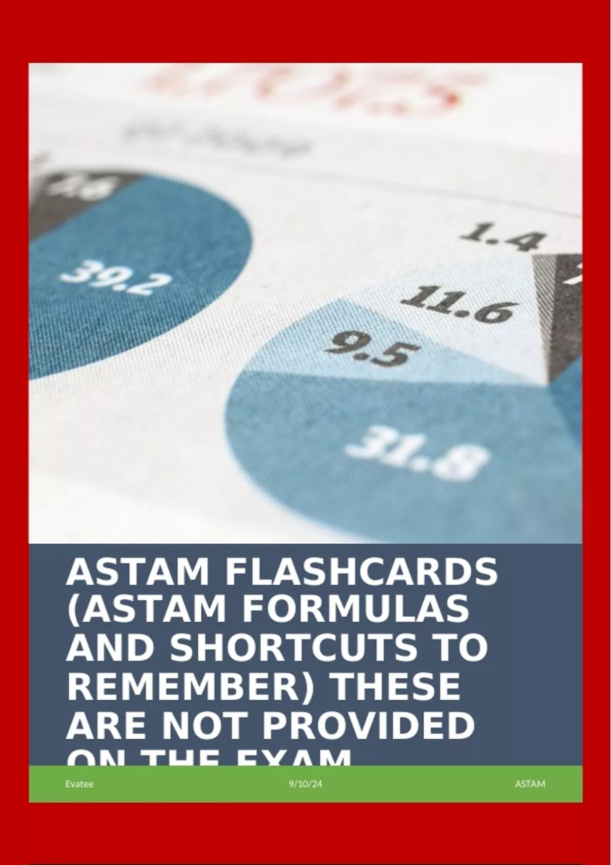 ASTAM FLASHCARDS (ASTAM FORMULAS AND SHORTCUTS TO REMEMBER) THESE ARE ...