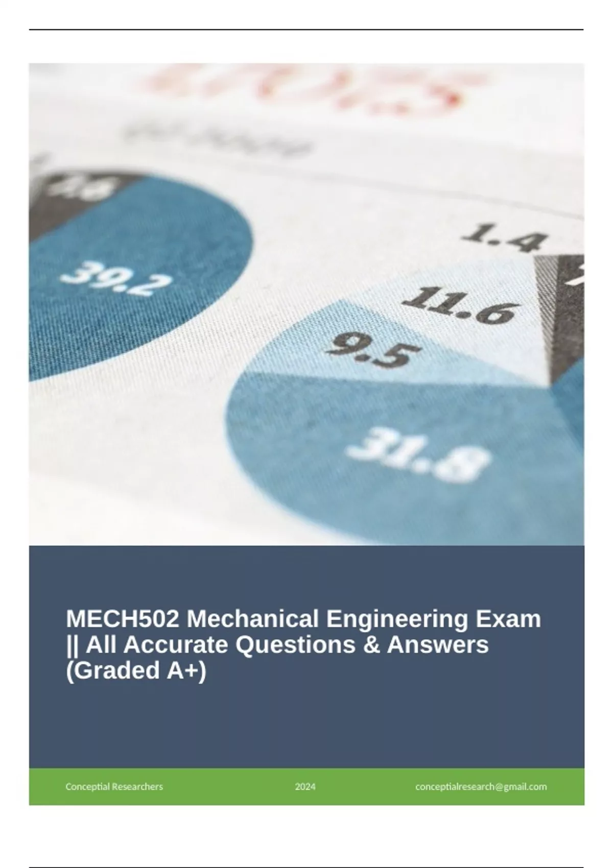 MECH502 Mechanical Engineering Exam || All Accurate Questions & Answers ...