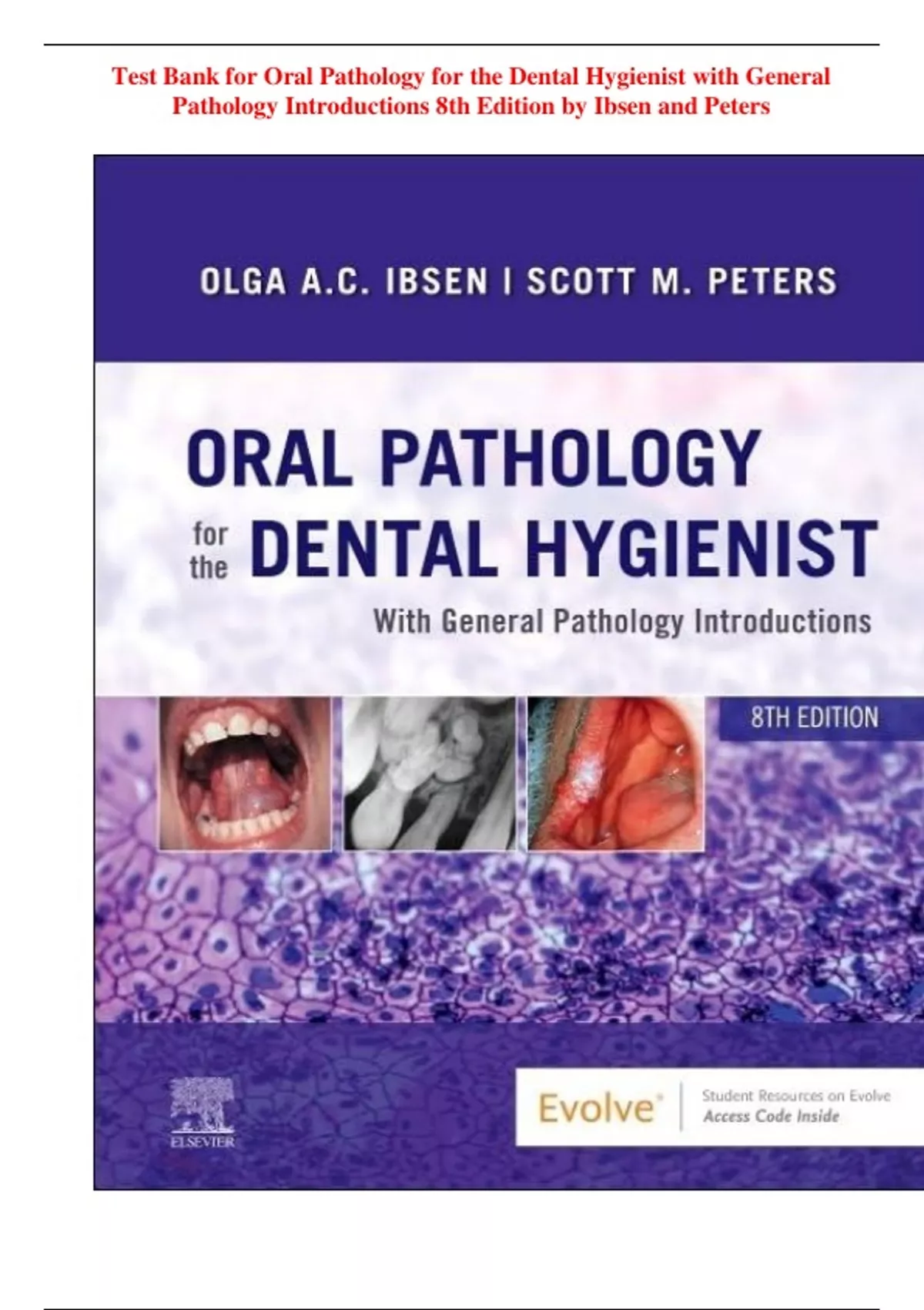Test Bank for Oral Pathology for the Dental Hygienist with General ...