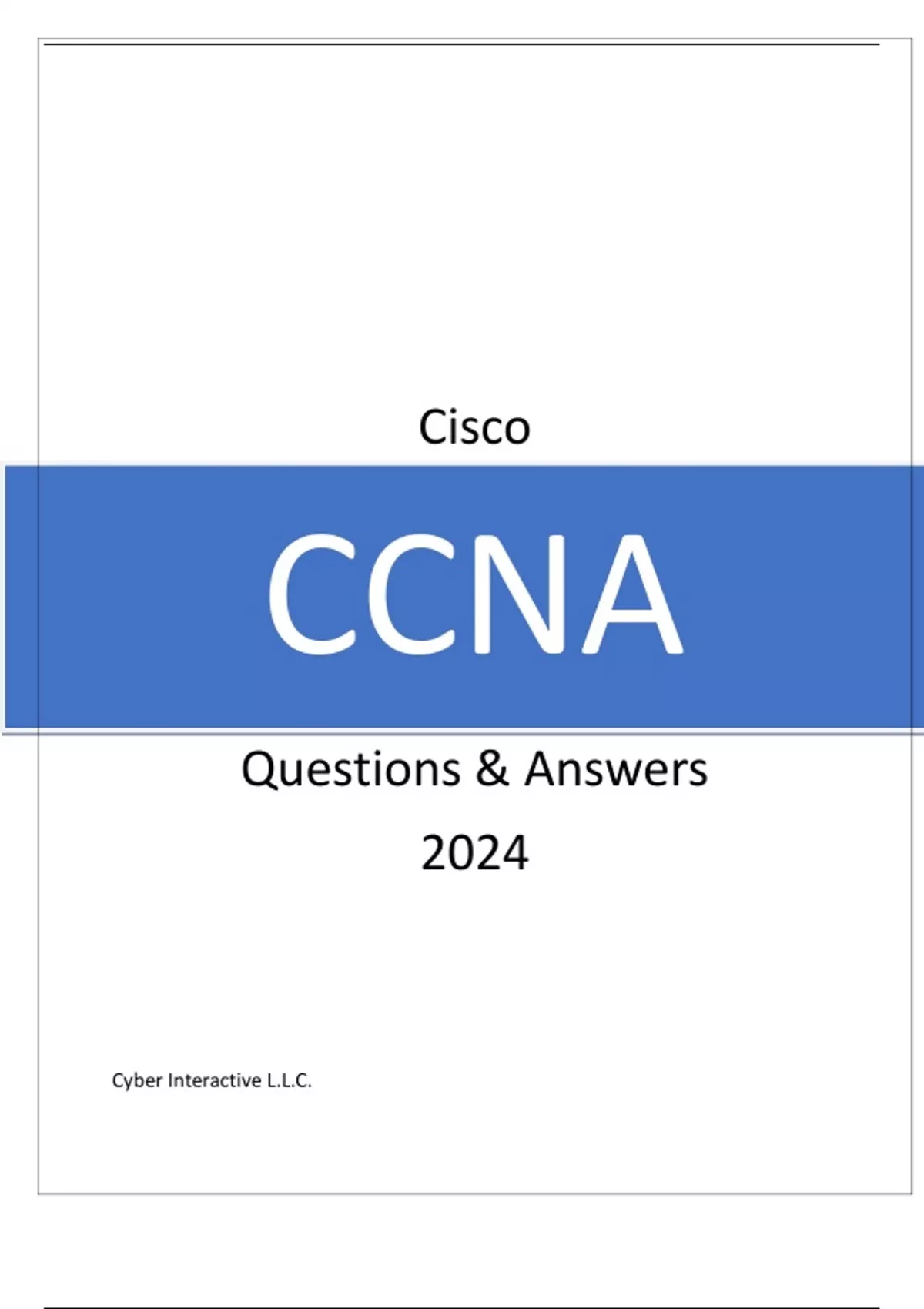 CCNA Questions & Answers 2024 - CCNA - Stuvia US