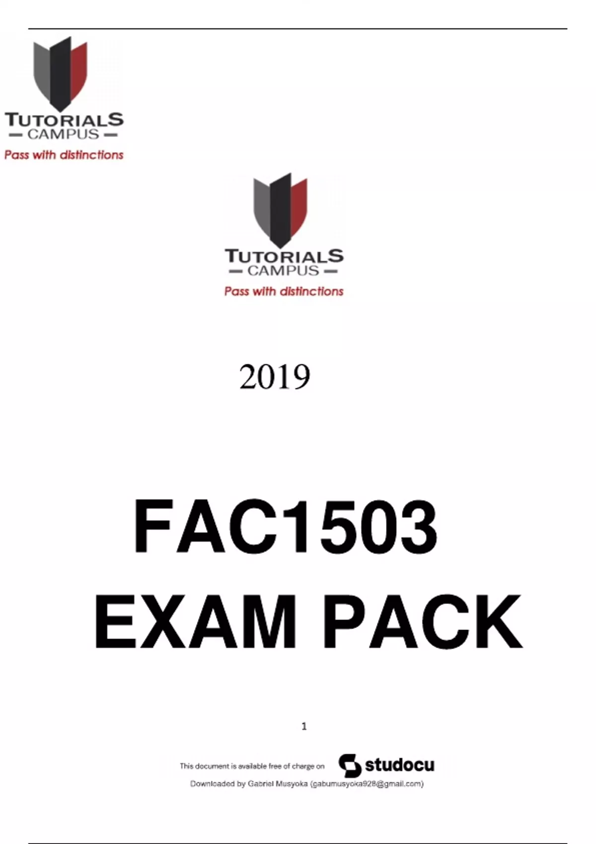 FAC1503 Exam pack 2024(Questions and answers) - FAC1503 - Stuvia SA