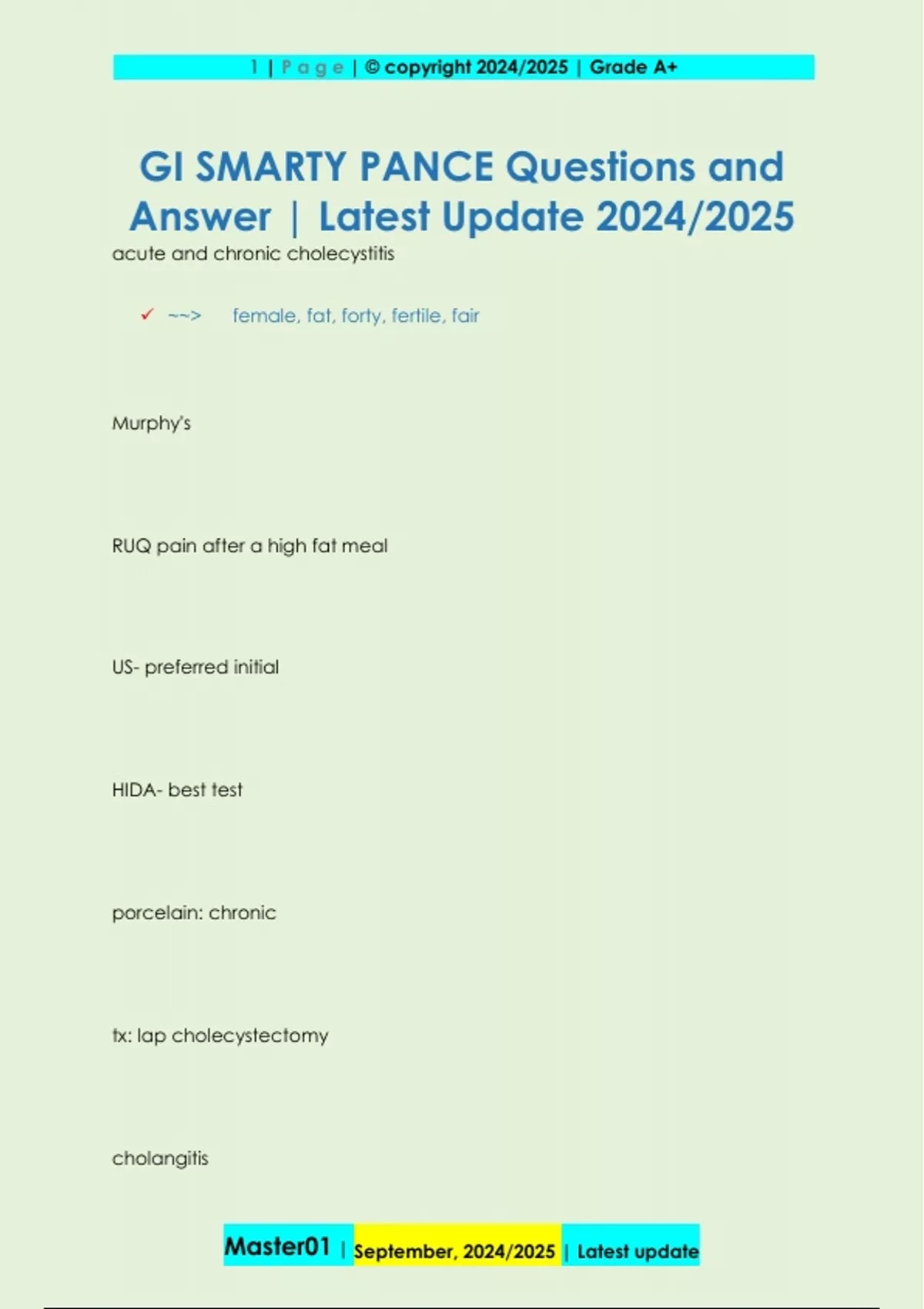 Smarty Pance Questions and Answer | Latest Update 2024/2025 - Stuvia US