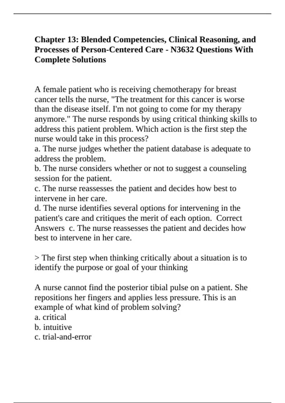 Chapter 13: Blended Competencies, Clinical Reasoning, and Processes of ...