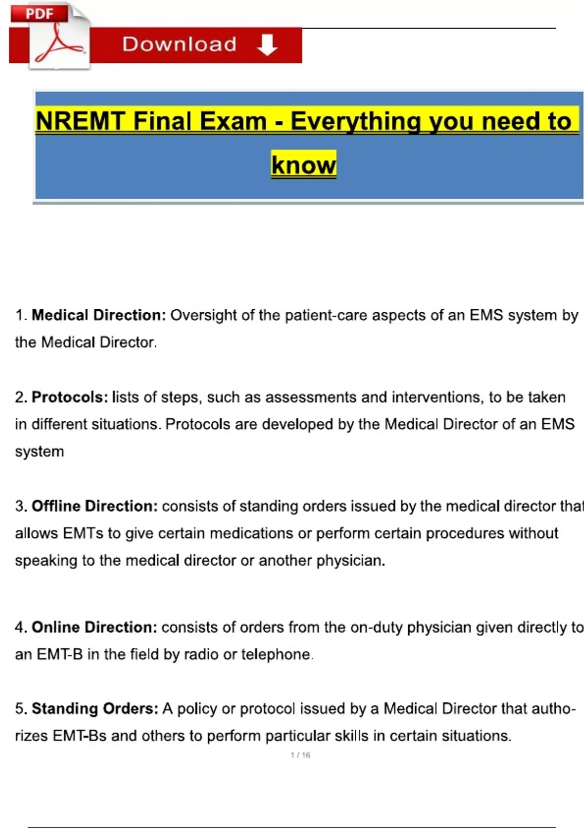 NREMT - Everything you need to know about Before your NREMT ...