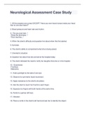 Neurological Assessment Case Study with complete solution ...